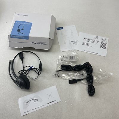 PLANTRONICS SUPRAPLUS HW251N BLACK HEADSET 17229117396| eBay