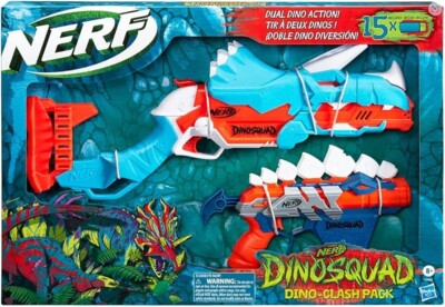 Nerf Dinosquad dinosaur gun blaster set with foam bullets NEW! | eBay