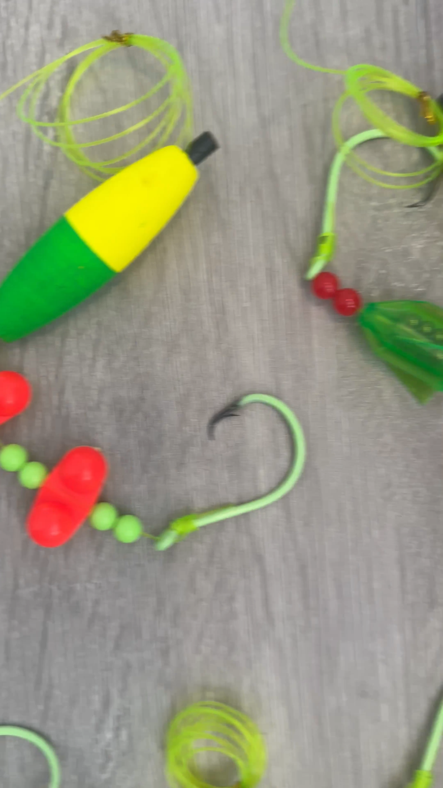 SEE VIDEO!! Catfish Float Rig Tackle Rattle Santee 6/0- 30LB Line 5pc ...