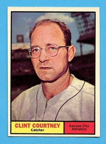 1961 TOPPS # 342 CLINT COURTNEY KANSAS CITY ATHLETICS EX FREE SHIPPING ...