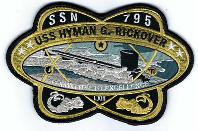 USS Hyman G. Rickover SSN 795 - 6x4 in FE BCP c7506 Submarine Patch | eBay