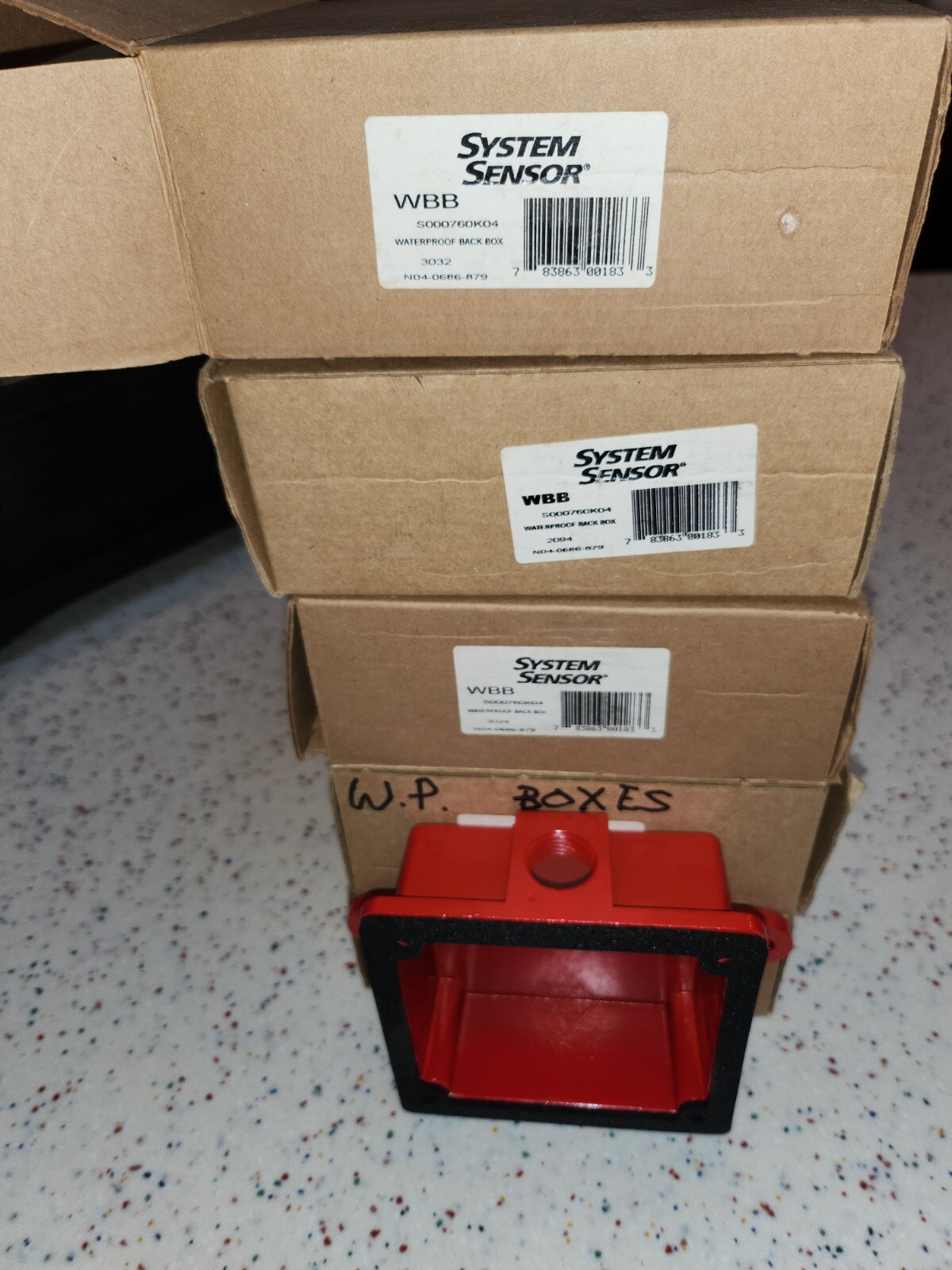 System Sensor WBB Weatherproof Back Box-Red P/N: B59-0090-100 | eBay