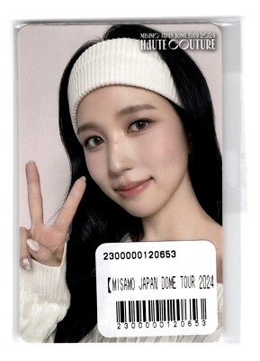 Twice Mina Photocard Sticker | Dome Tour Lottery Haute Couture 3/3 | eBay