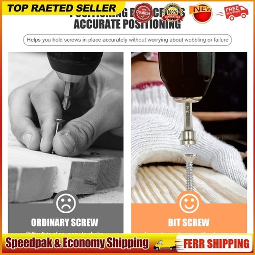 25/50mm PH2 Drywall Screw Setter Bit Tip Dimpler Drilling Tip Hex Shank ...