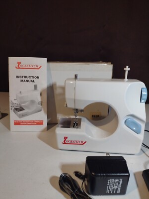 Lockstitch Portable Sewing Machine w/ Button-Mate | eBay