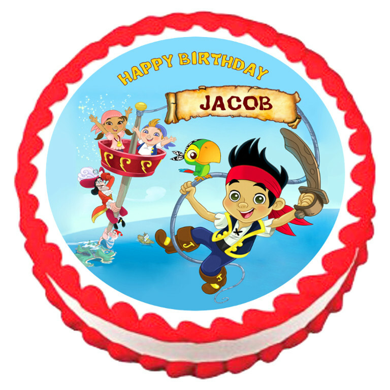 Jake And The Neverland Pirates Edible Cake Topper