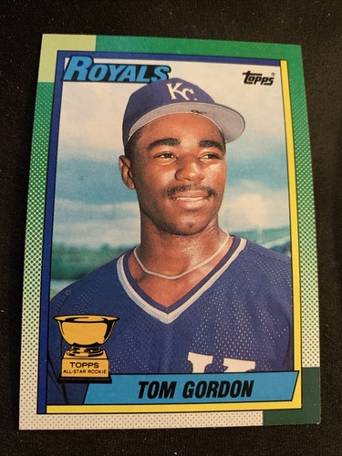 1990 Topps Baseball #752 Tom Gordon Rookie RC Kansas City Royals NmMt ...