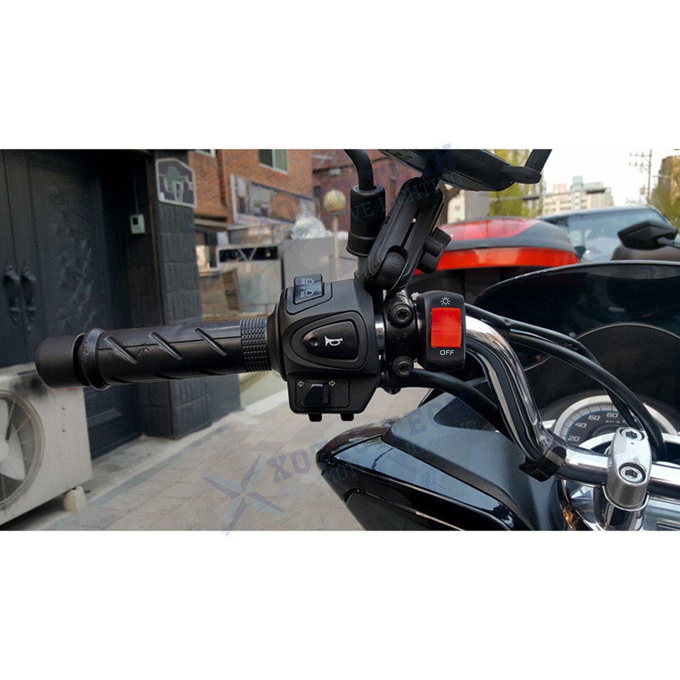 7/8″ Waterproof Motorcycle ATV Handlebar Push Button Switch Mount ...