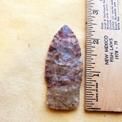 ALIBATES PALEO Super Fine Clovis Point Authentic Arrowhead Quay County ...