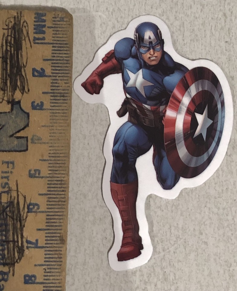 Captain America Superhero Sticker Decal For Skateboards Laptop | eBay
