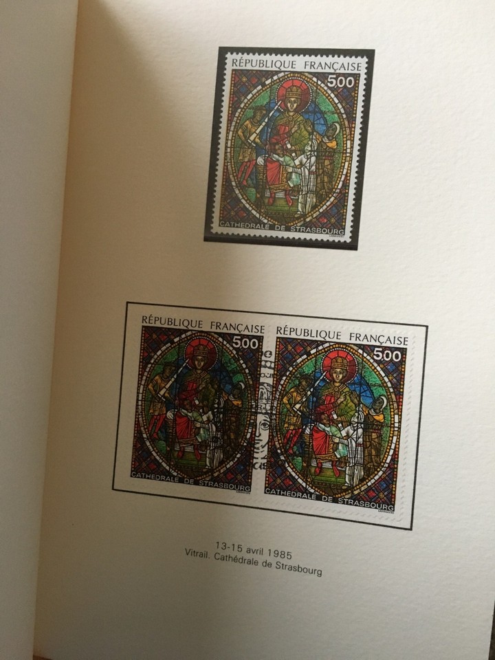 UPU CONGRESS DELEGATE PROMO / YEARPACK MINT POSTAGE STAMPS FRANCE 1985 ...