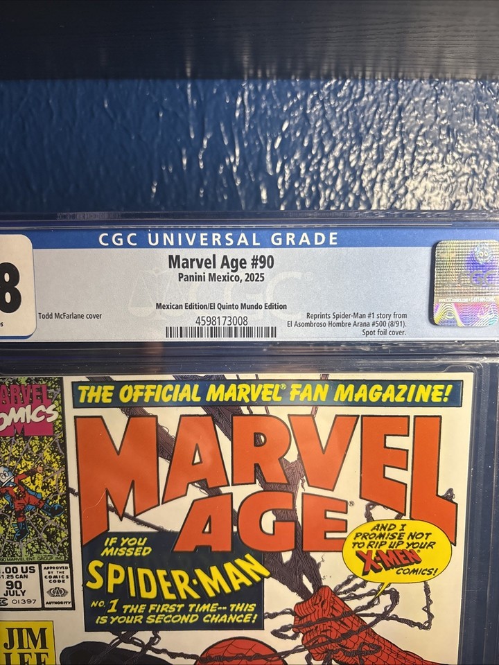 Marvel Age #90 CGC 9.8 McFarlane Cover Edition/El Quinto Mundo | eBay