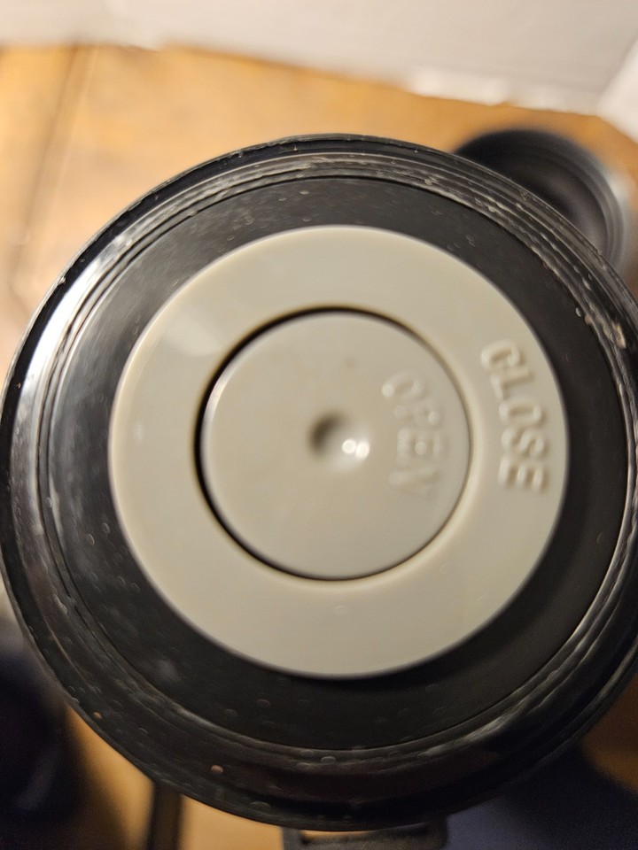 Stainless Steel Carrying Thermos with Travel Handle Push button Close ...