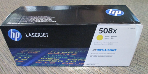 NEW GENUINE HP 508X Yellow Toner Cartridge CF362X Dented Box A | eBay