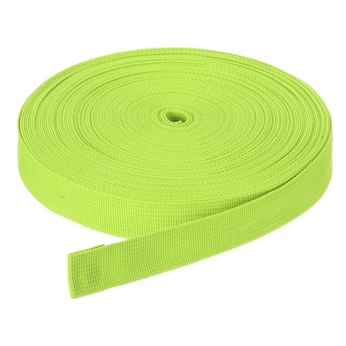 25Yard x 1" Width Nylon Webbing Strap Poly Flat Webbing Strapping Grass ...
