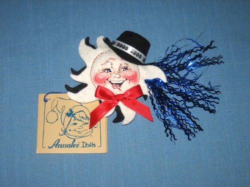 ANNALEE *3* Millennium New Year's Sun Pins ~ Red / Silver / Blue ~ NWT ...