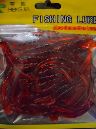 Drop Shot Fishing Lures Pike Perch Trout Soft Rubber Worm Fishing Baits ...