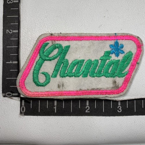 First Name Green Letter CHANTAL Vintage Uniform Name Badge Patch 72X3 ...