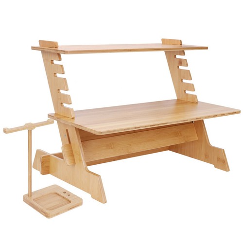 Portable Laptop Computer Desk Tray Stand Foldable Table with Storage ...