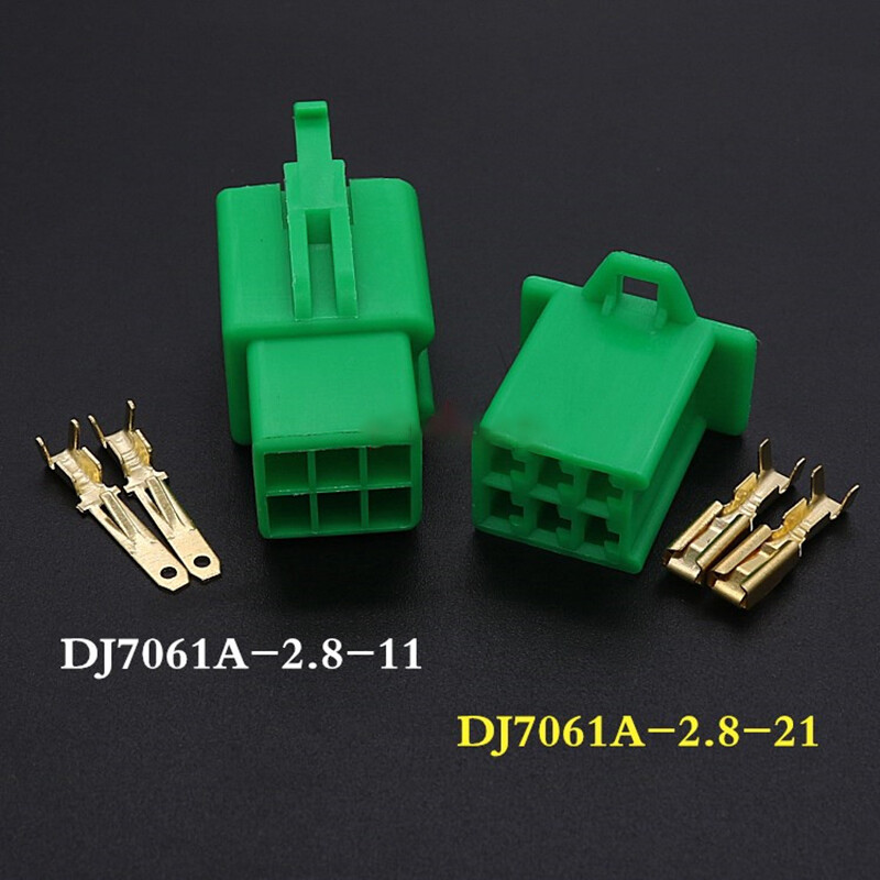 1 2 3 4 6 12 Way Pin 2.8mm Electrical Multi Plug Connector Terminal ...
