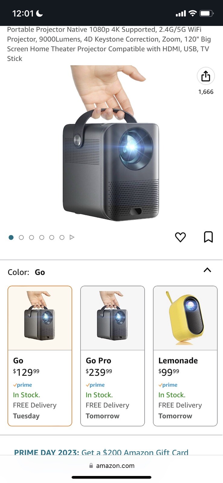 BlitzWolf BW-VP7 1080p Portable Mini Projector for sale online | eBay