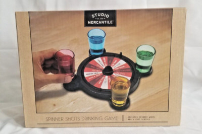 Drinking Game: Spinner Wheel with Shot Glasses 4pc Set: Free Shipping ...