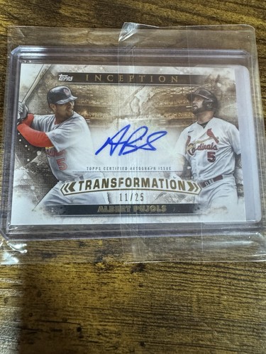 2024 Topps Inception Transformation Autographs Albert Pujols AUTO 11/25 | eBay