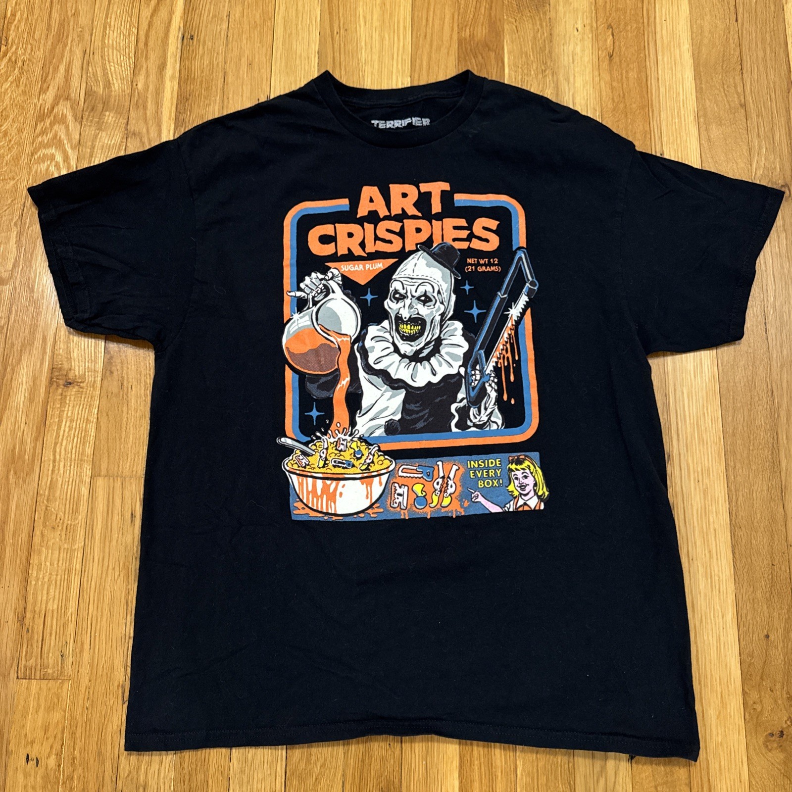 Terrifier Art Crispies Art The Clown Men’s Size XL T-… - Gem