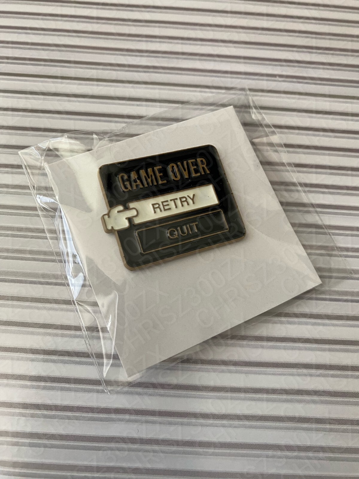 Game Over Selection Menu RETRY QUIT Video Game Enamel Pin Figure | eBay