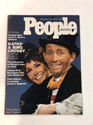 1974 DECEMBER 16 PEOPLE MAGAZINE - KATHY & BING CROSBY No Label | eBay