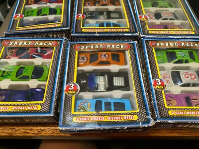 Vintage JARU #3481 Real Wheelz Diecast Metal Sport Pack 3 Cars NIP lot ...