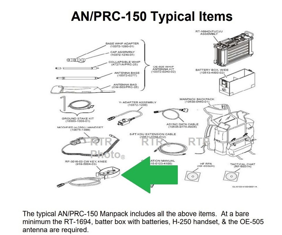 J37 Telegraph Key Morse Harris Radio CW U/229 J45 Knee Mount + PRC 25 ...