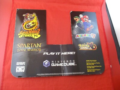 Nintendo Gamecube Promo Kiosk Display Magnet Sign Mario Party 7 Pokemon ...
