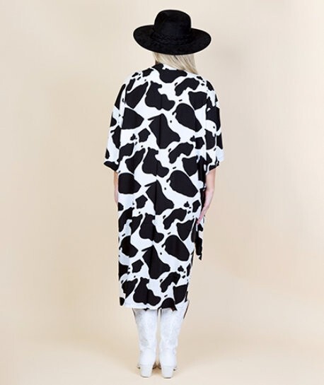 Cow Print Duster - One Size | eBay