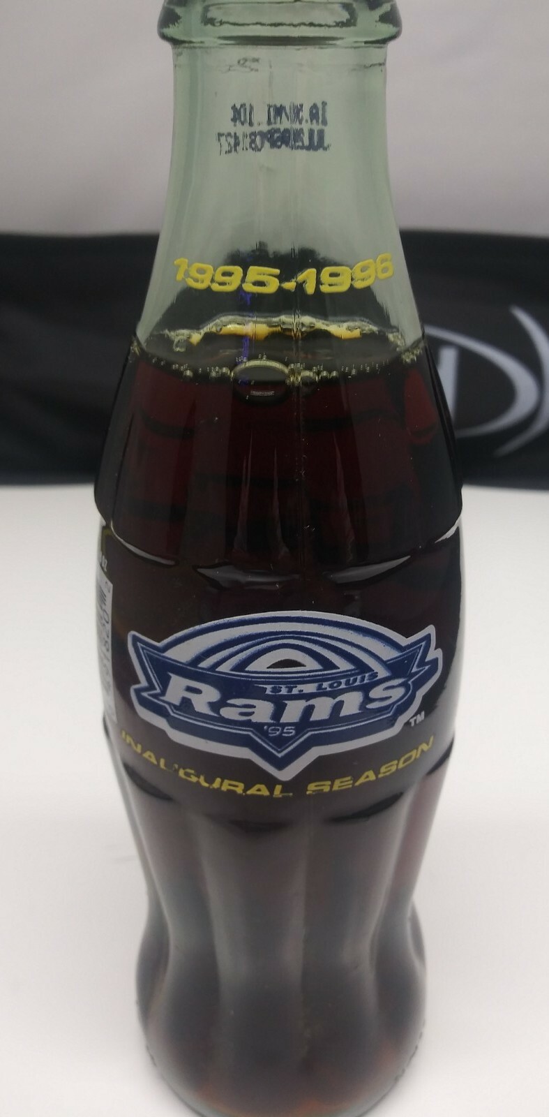 Coca Cola Coke 8oz Unopened Bottle St Louis Rams Inaugural Season 1995 ...