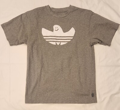 Adidas x Gonz Shmoo Mens M Ghost Skateboarding Trefoil T-shirt Gray ...