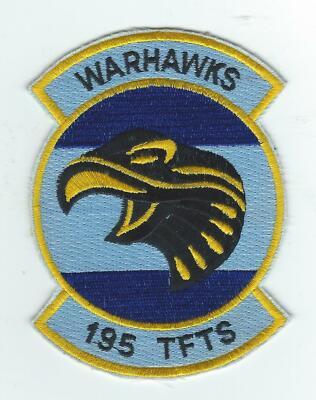 80's 195th TAC FIGHTER TRAINING SQUADRON patch | eBay