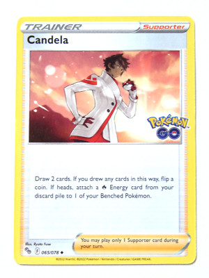 Candela 065/078 (NM, Pokemon Card, Pokemon Go, 2022, Supporter ...