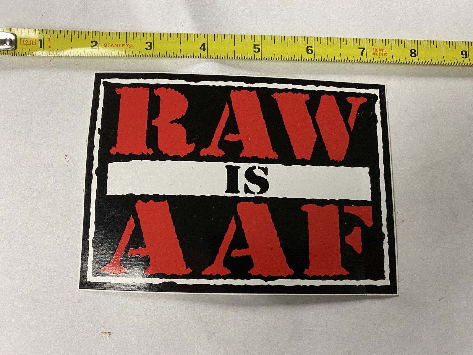 WAAF WWE WWF Raw Is War Raw Is AAF Boston Sticker | eBay