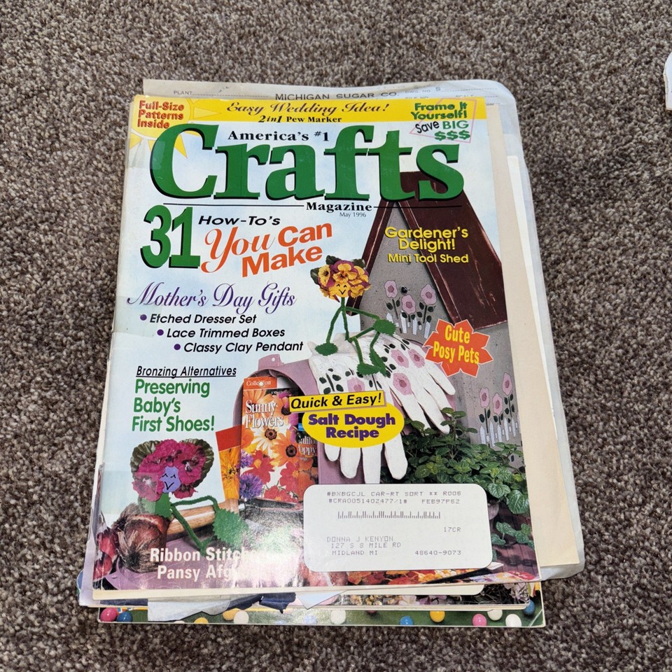 12 Pc Lot Of 1996 America's #1 Crafts Magazines, Full Year Quilts ...