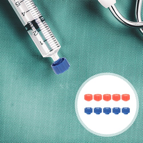 100 Pcs Plastic Caps Luer Lock Dispensing Plug Needle Tapered Tip ...