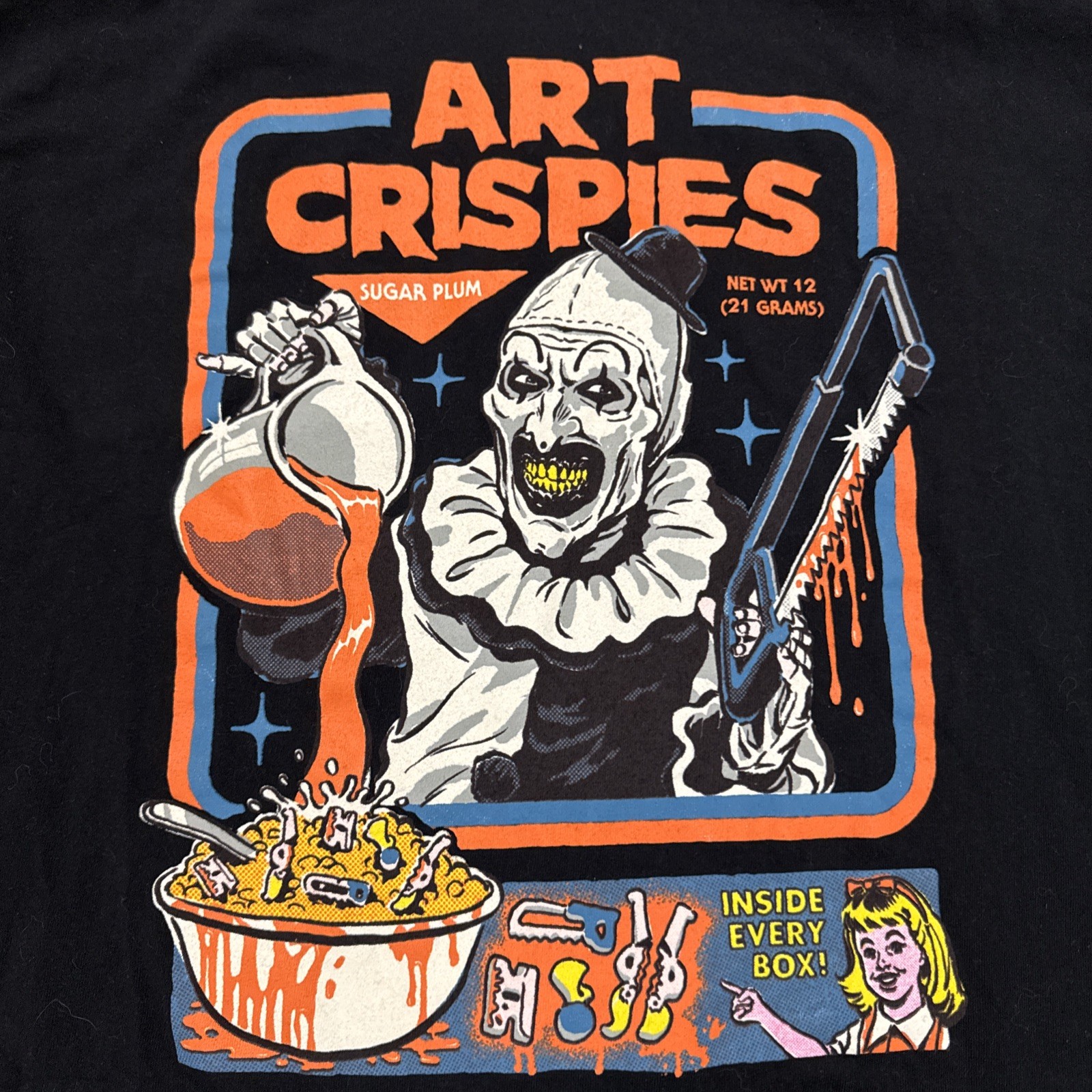 Terrifier Art Crispies Art The Clown Men’s Size XL T-… - Gem