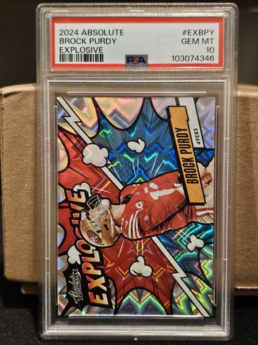 2024 Panini Absolute Explosive Brock Purdy Case Hit Card PSA10 GEM MINT ...