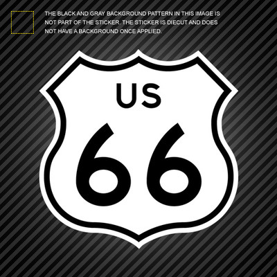 US Route 66 Sticker Die Cut Decal Self Adhesive Vinyl highway #3 | eBay