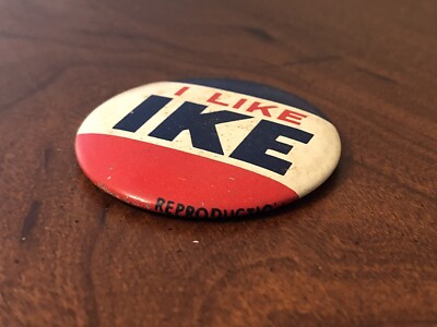 "I Like Ike" Reproduction 2" Button (President Eisenhower) | eBay