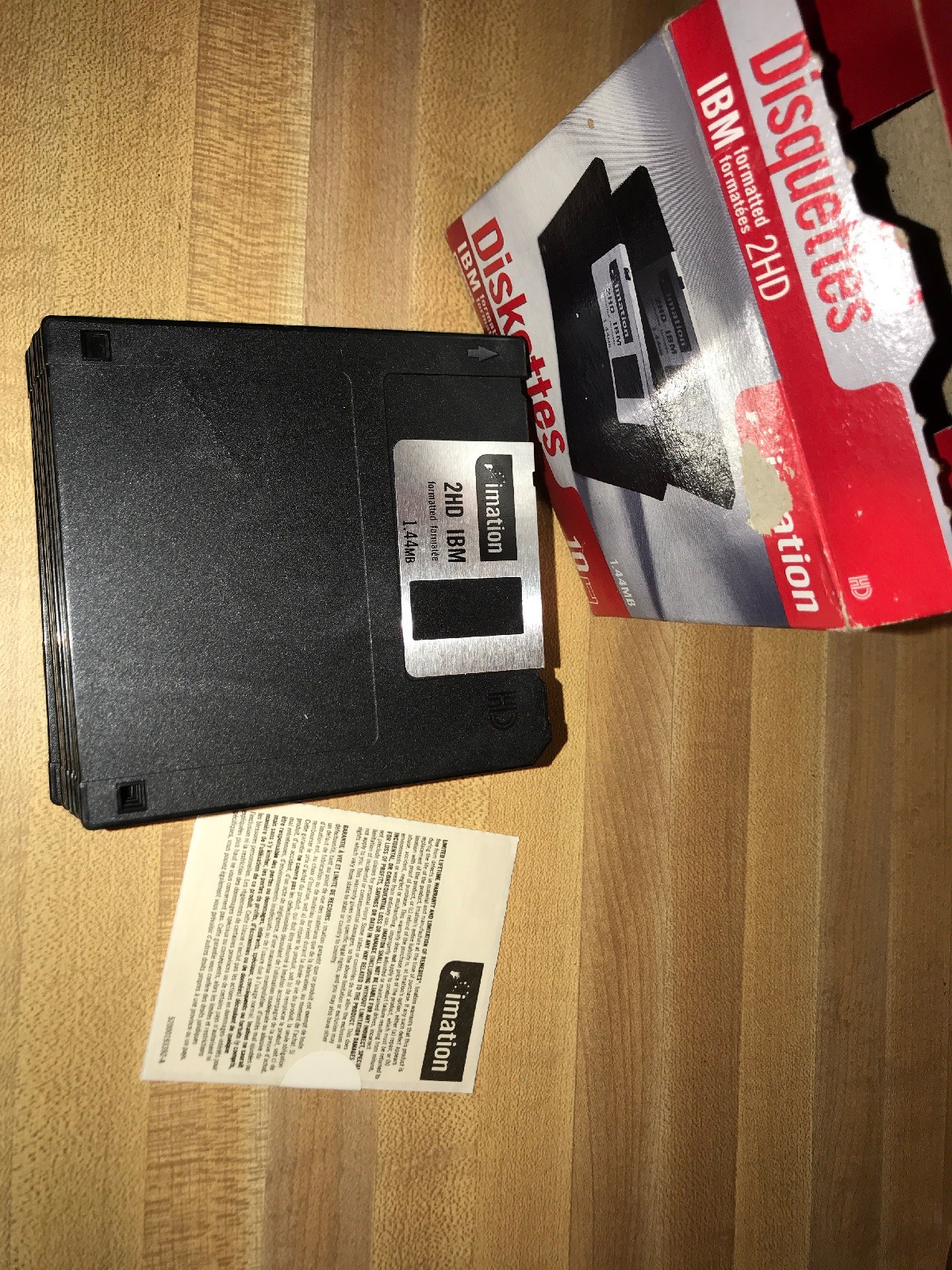 IBM Imation 3.5" 2HD Diskettes / Floppy Disks 1.44MB Formatted 10-pk ...