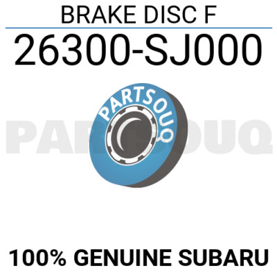 26300SJ000 Genuine Subaru BRAKE DISC F 26300-SJ000 | eBay