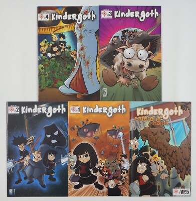 Kindergoth #½ & 1-4 VF/NM complete series goth kindergarten comics set ...