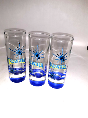 Tarantula Tequila Logo Set Of 2 TARANTULA Tequila Shot Glass Blue