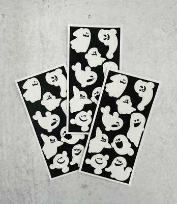 Halloween Silly Spooky Ghosts Stickers Planner Supply Papercraft Crafts ...